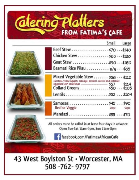 Catering | Fatima's Cafe